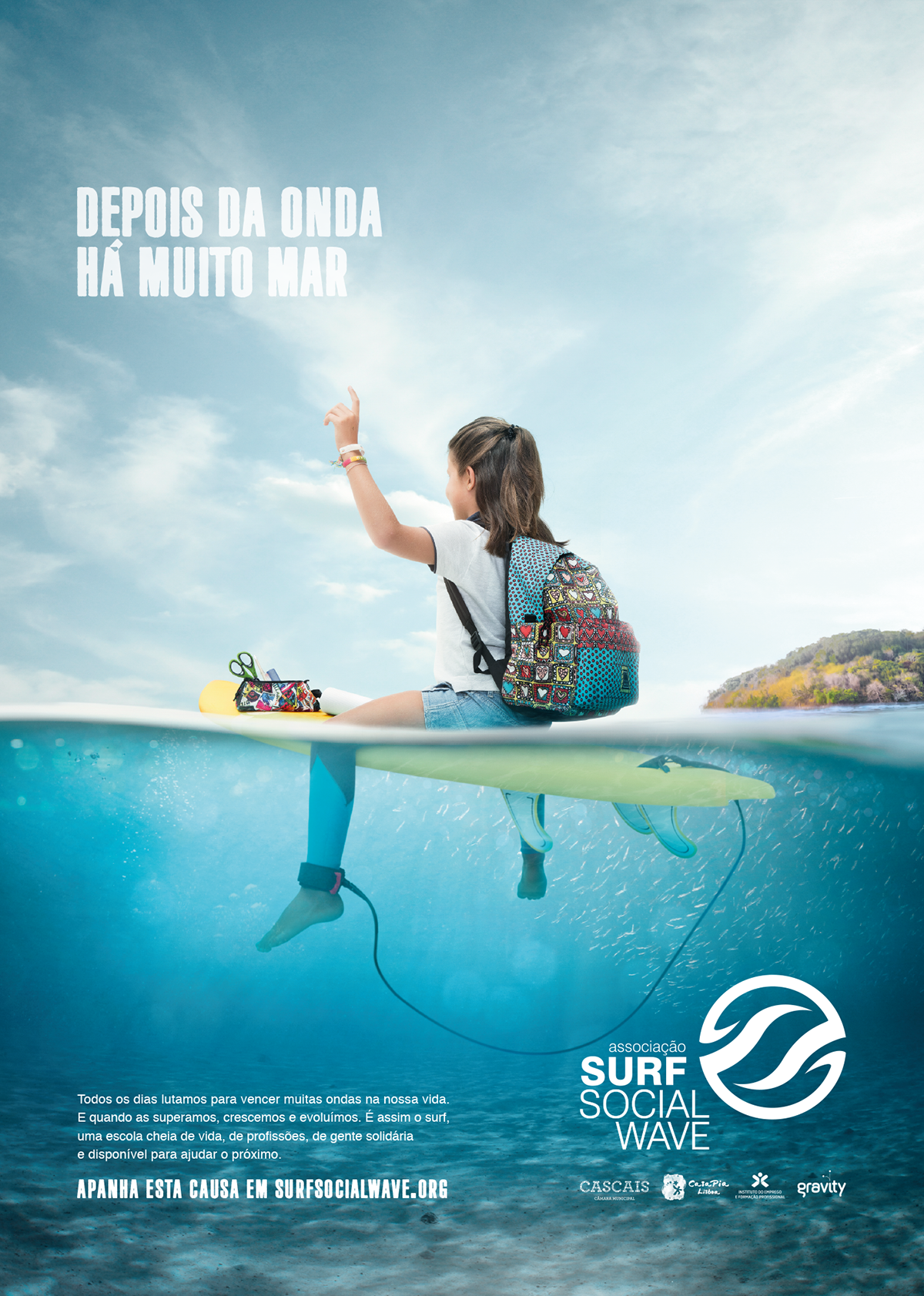 Associação Surf Social Wave Print Advert By Gravity Creative Dynamics ...
