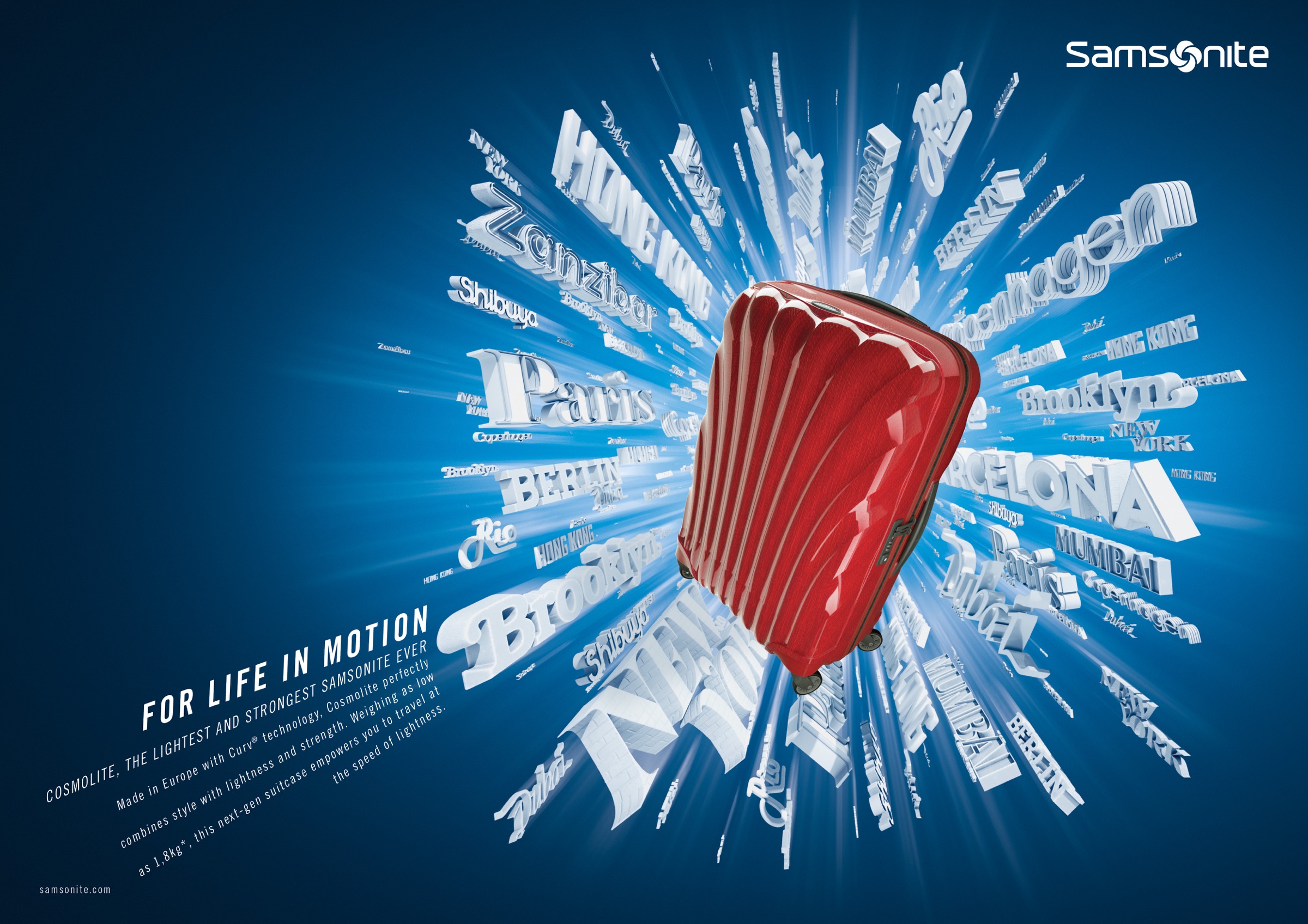 Samsonite Print Advert By Publicis: For life in motion, 1 | Ads of the ...