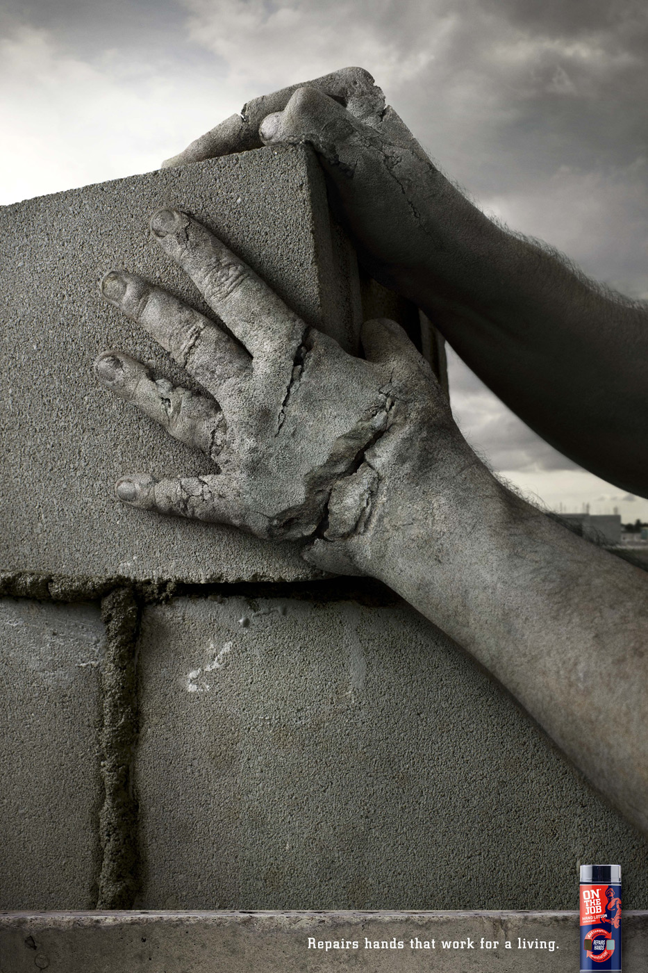 On The Job Print Advert By Dentsu: Concrete | Ads of the World™