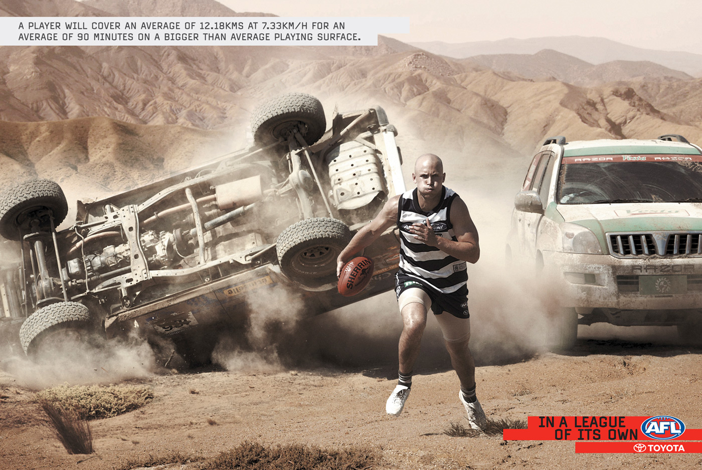 AFL Print Advert By Y&R: Dakar | Ads of the World™