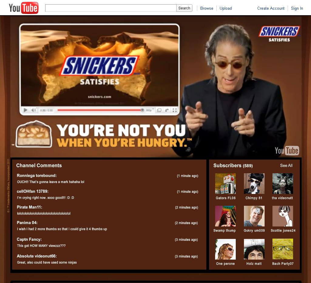 Snickers Advertisement