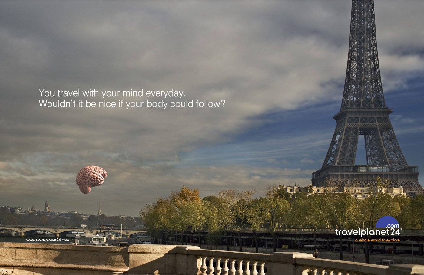 Travel Planet 24 Print Advert By The Syndicate: Paris | Ads of the World™