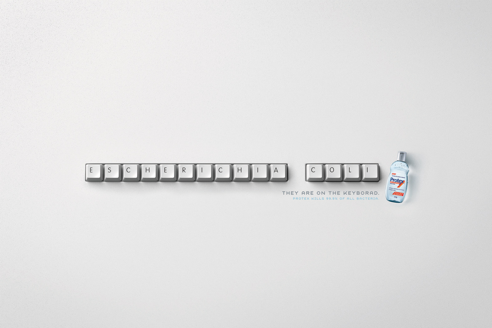 Protex Print Advert By Y&R: Keyboard | Ads of the World™