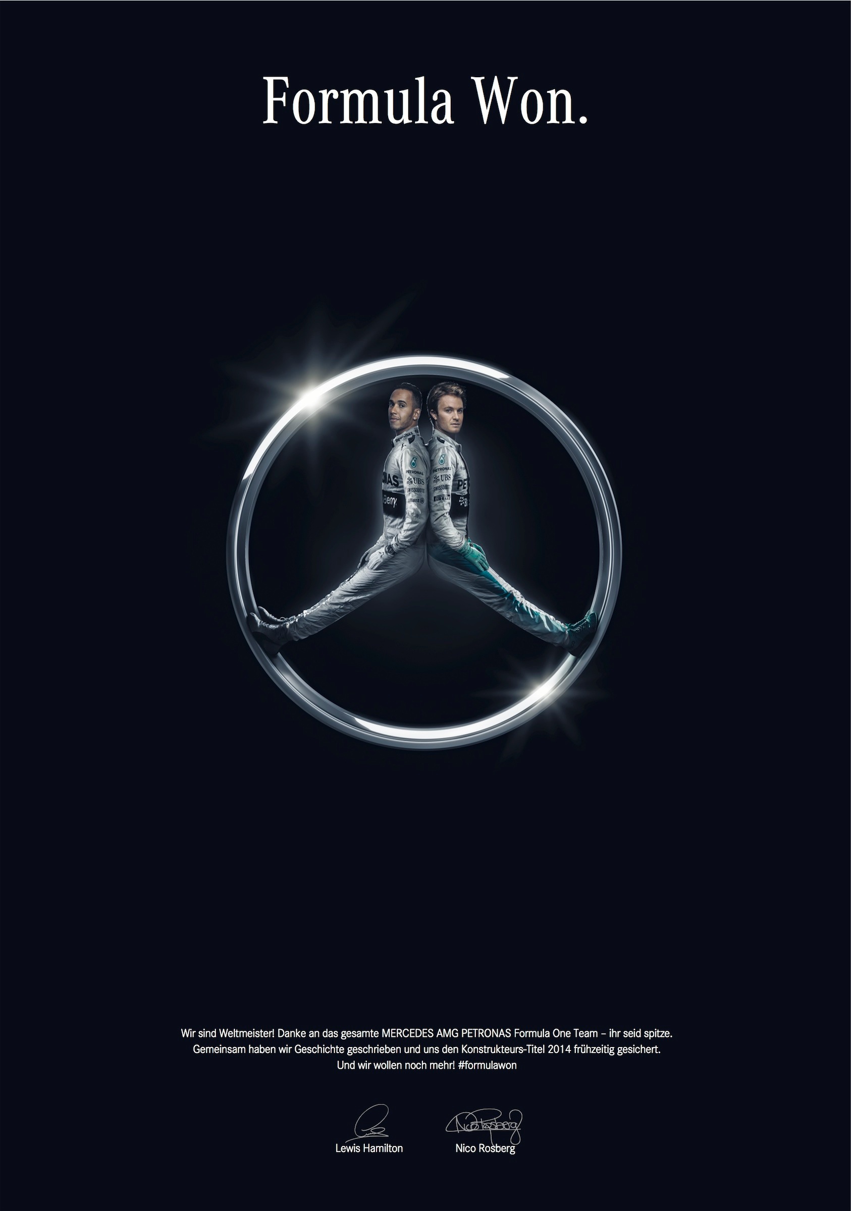 Mercedes Print Advert By Jung von Matt: Formula Won | Ads of the World™