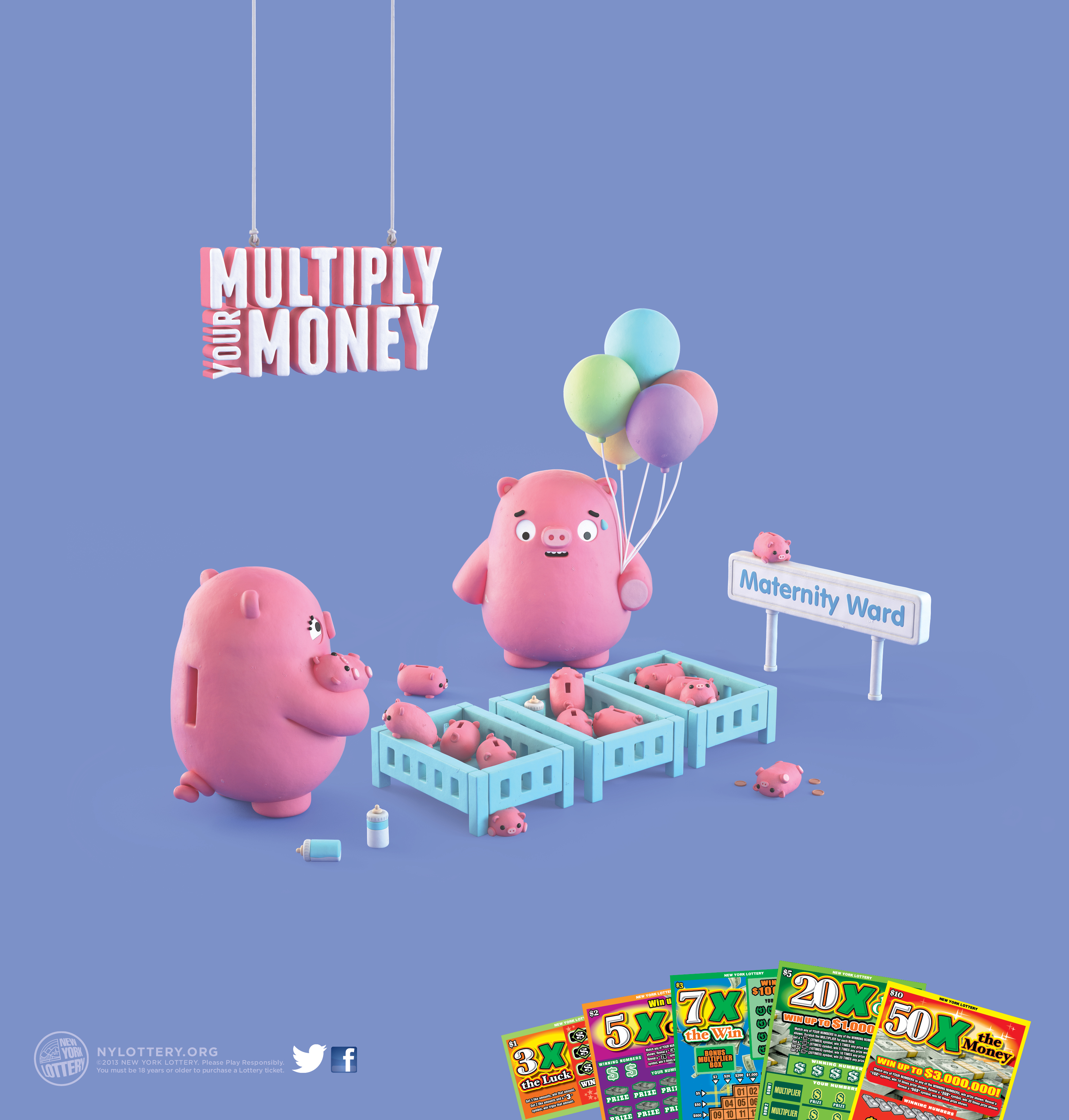 New York Lottery Print Advert By DDB: Maternity Ward | Ads of the World™
