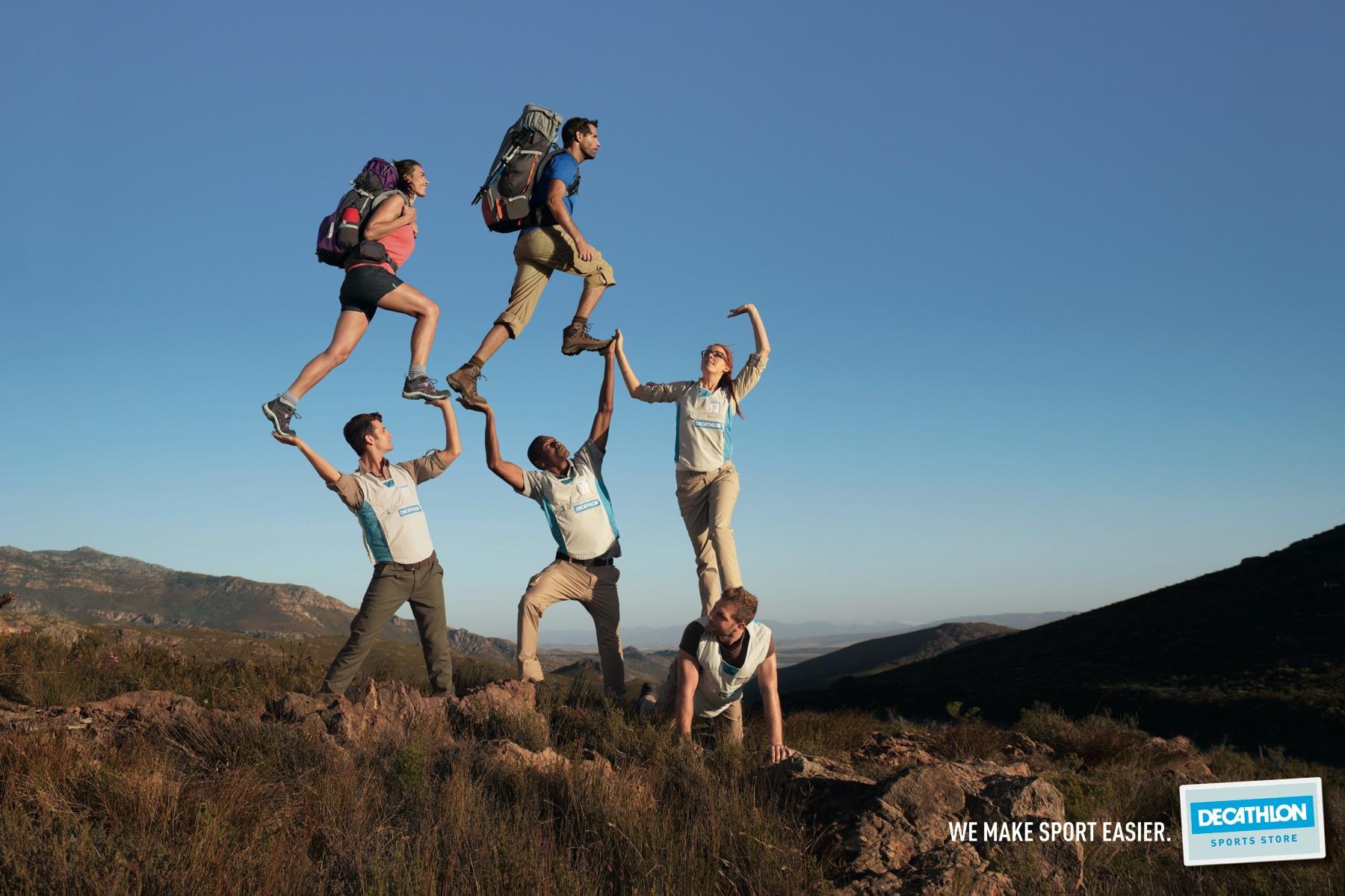 Decathlon Print Advert By BETC: Hiking | Ads of the World™