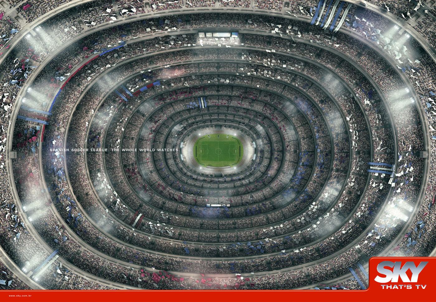 SKY Print Advert By FCB: Stadium | Ads of the World™
