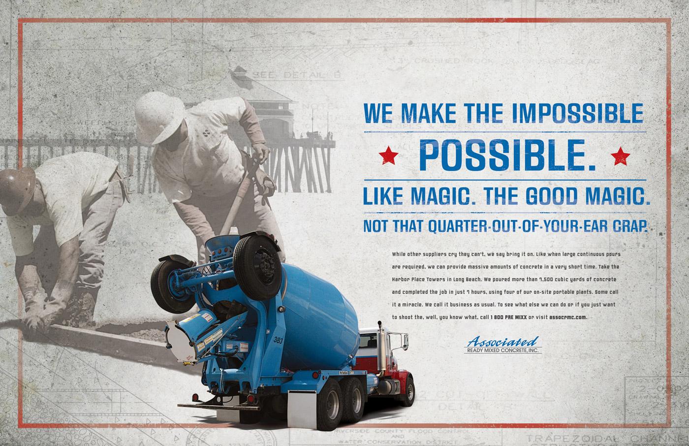 Associated Ready Mixed Concrete Print Advert By O'Leary and Partners ...