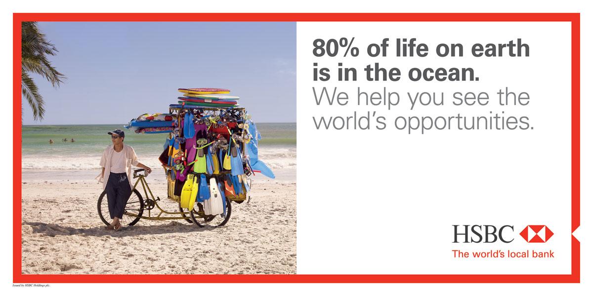 HSBC Print Advert By JWT: Beach | Ads of the World™
