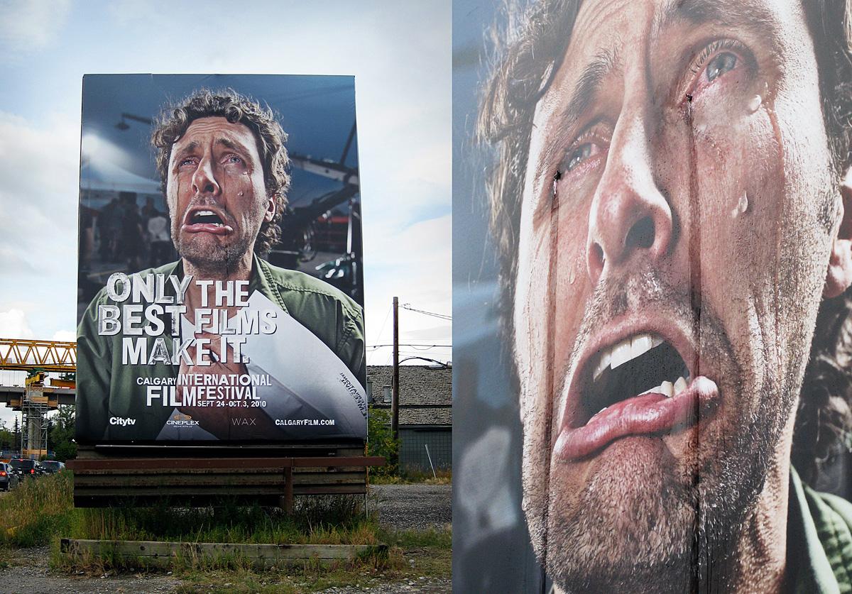 Calgary International Film Festival Outdoor Advert By Wax: Crying ...