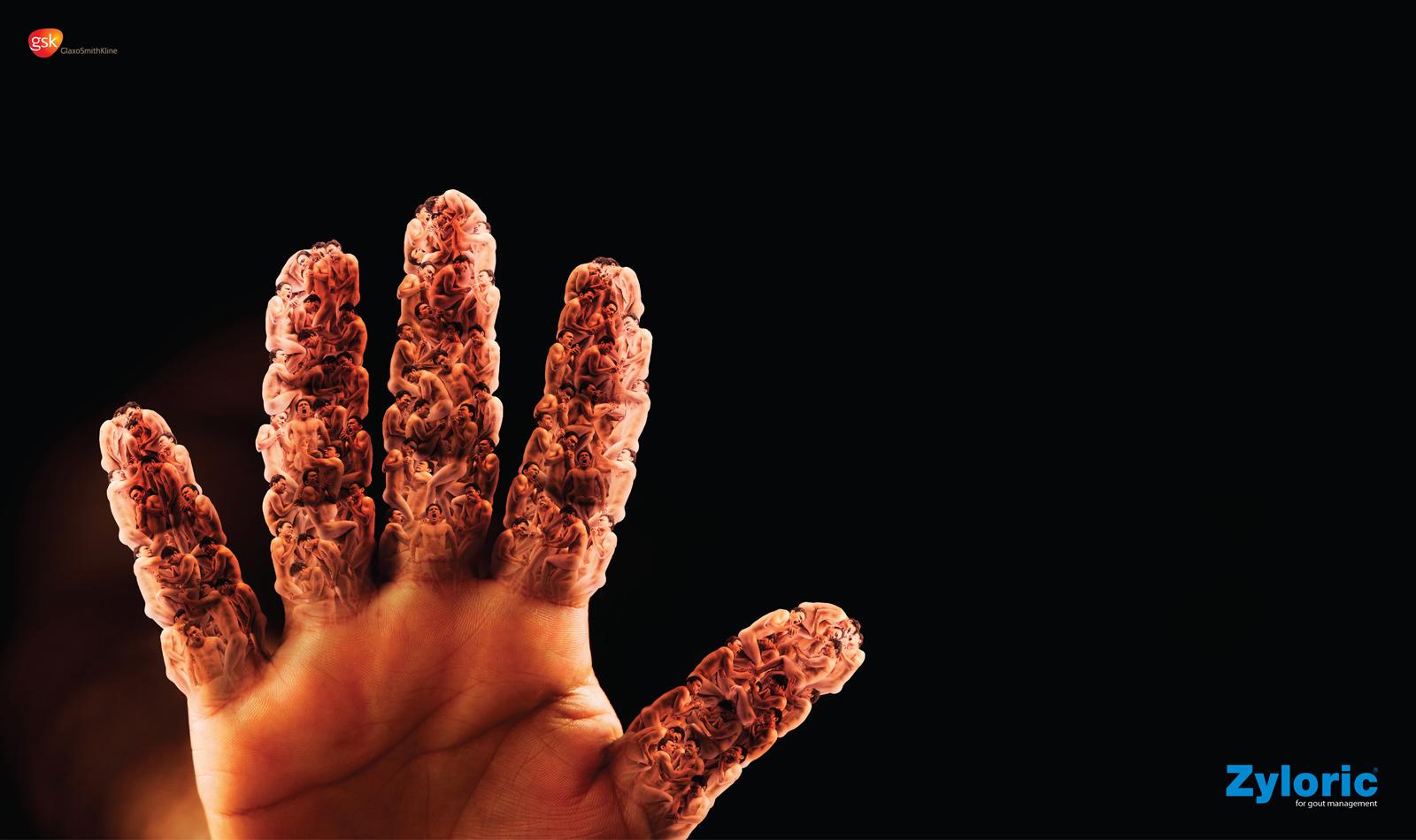 Zyloric Print Advert By Point Blank: Hand | Ads of the World™