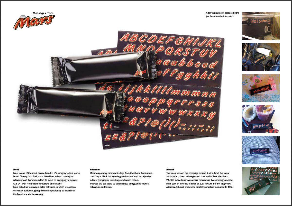 Mars Print Advert By BBDO: Messages from Mars | Ads of the World™