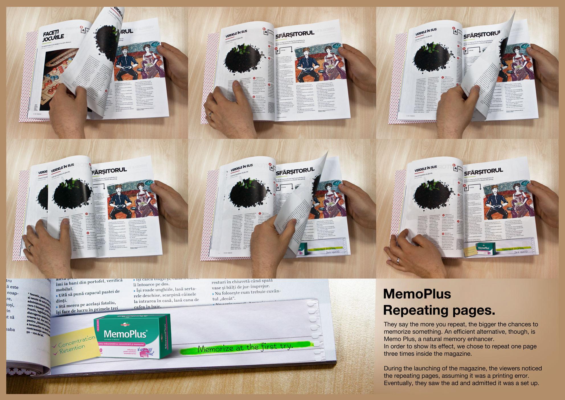 MemoPlus Print Advert By Tempo: Repeating pages | Ads of the World™