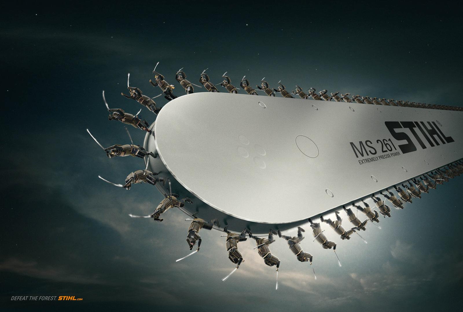 Stihl Print Advert By Scholz & Friends: Warriors, 2 | Ads of the World™