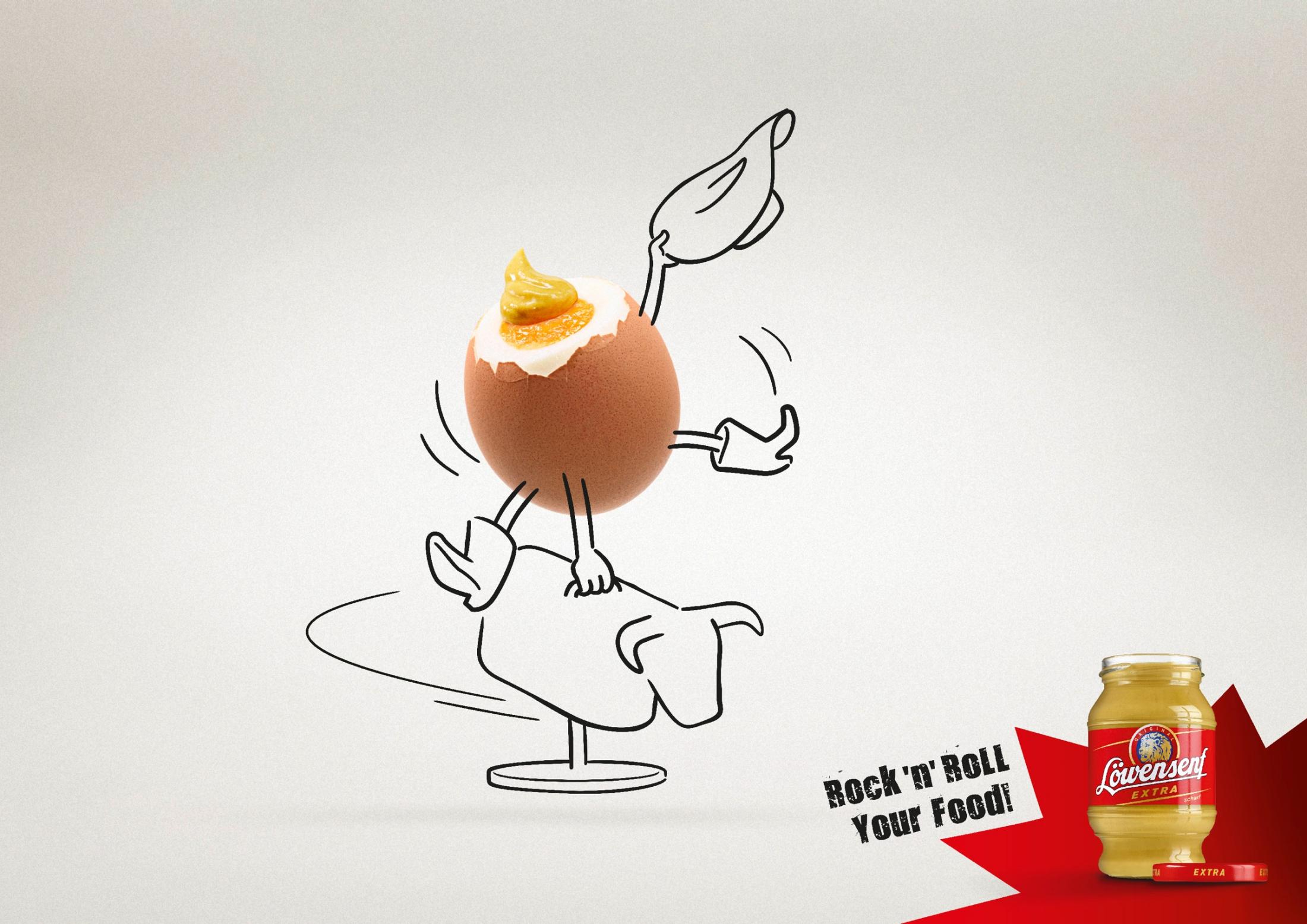 Löwensenf Print Advert By taste!: Egg | Ads of the World™