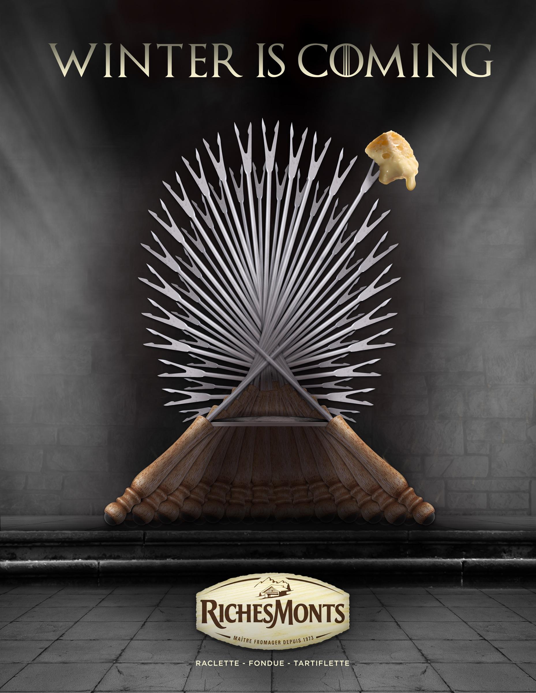 Richesmonts Print Advert By WNP: Winter is coming | Ads of the World™ Richesmonts Print Advert By WNP: Winter is coming | Ads of the World™