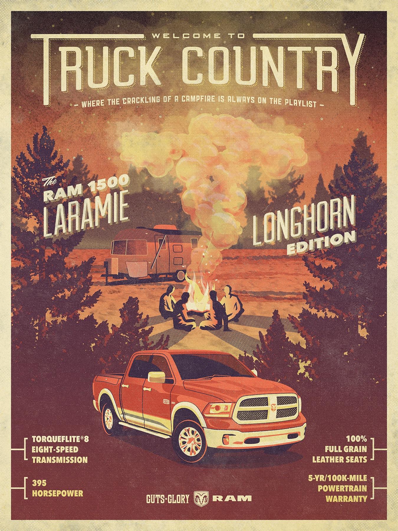 RAM Print Advert By The Richards Group: Truck Country - camping | Ads ...